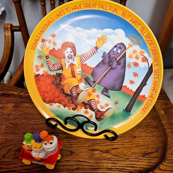 McDonald's | Kitchen | 981 Mcdonalds Collectable Plate Free Vintage ...